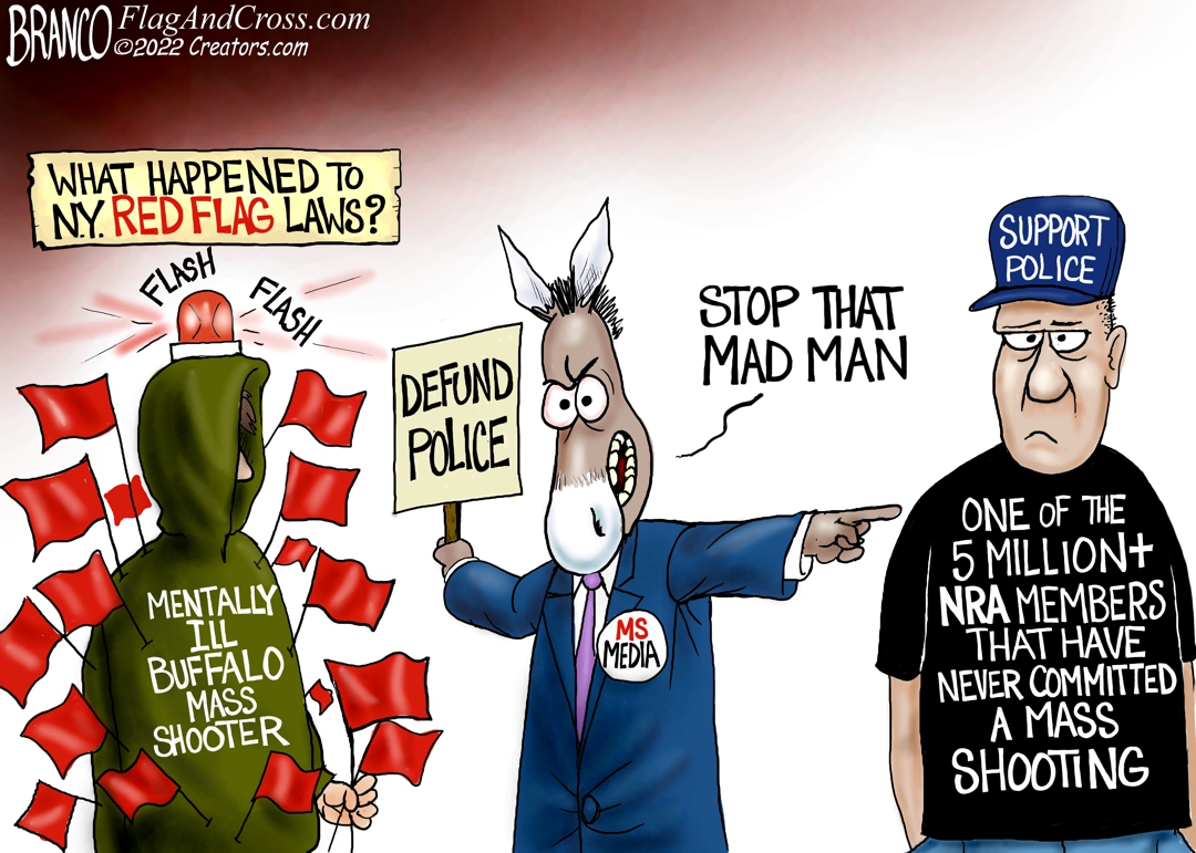 A.F. Branco Cartoon - See No Evil Flags - Comically Incorrect