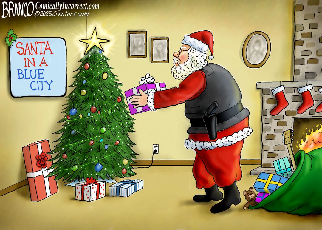 Branco Cartoon - Blue Christmas - Comically Incorrect